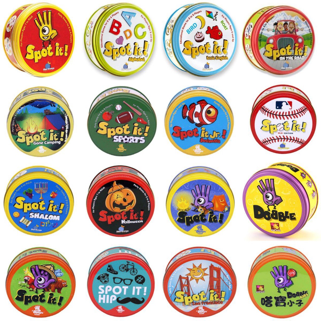 30+ Different Styles Dobble Card Game Spot It Potte Age 6 Board Game 2 ...