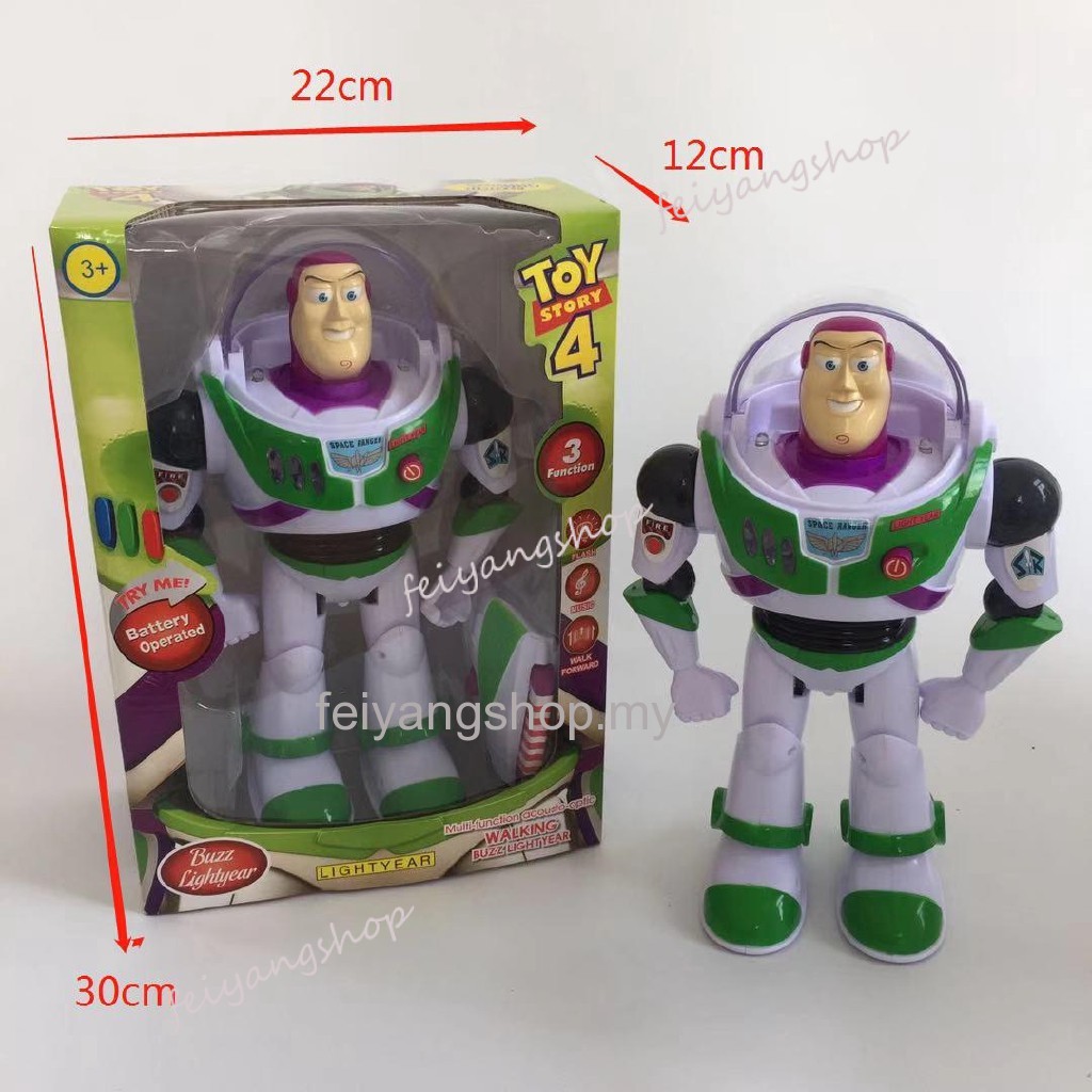 Buzz Lightyear Toy Story 4 Walk And Sound Effect With Wing Kids Toys ...