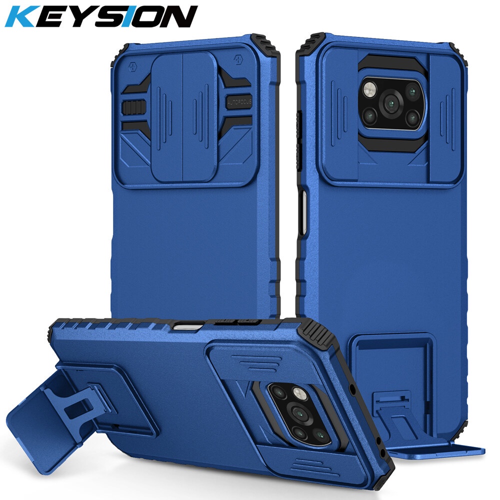 KEYSION Shockproof Case for POCO X3 Pro X3 NFC Push Pull Camera ...