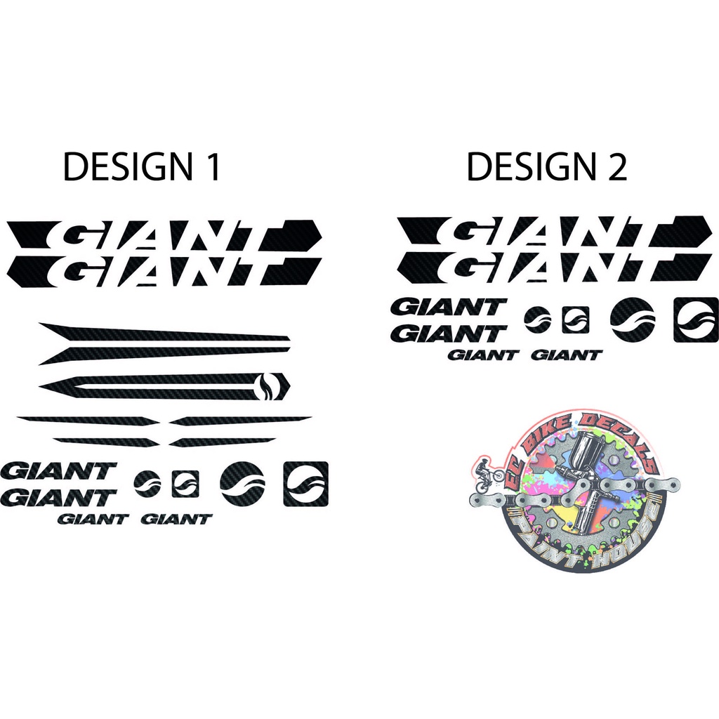 GIANT FRAME DECALS METALLIC SECOND DESIGN | Shopee Philippines