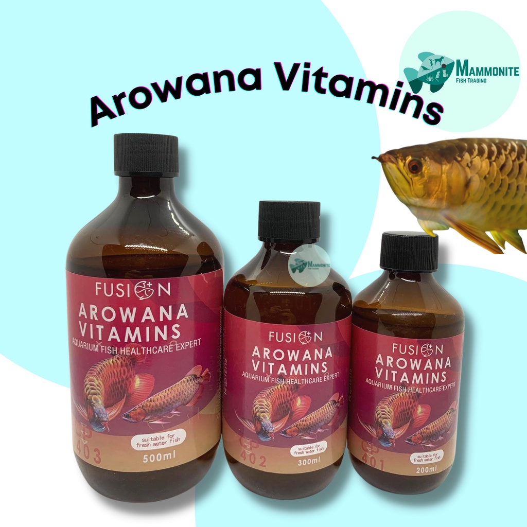 Aquarium Fish Fusion Arowana Vitamins Immunity Supplement 500mL 300mL ...