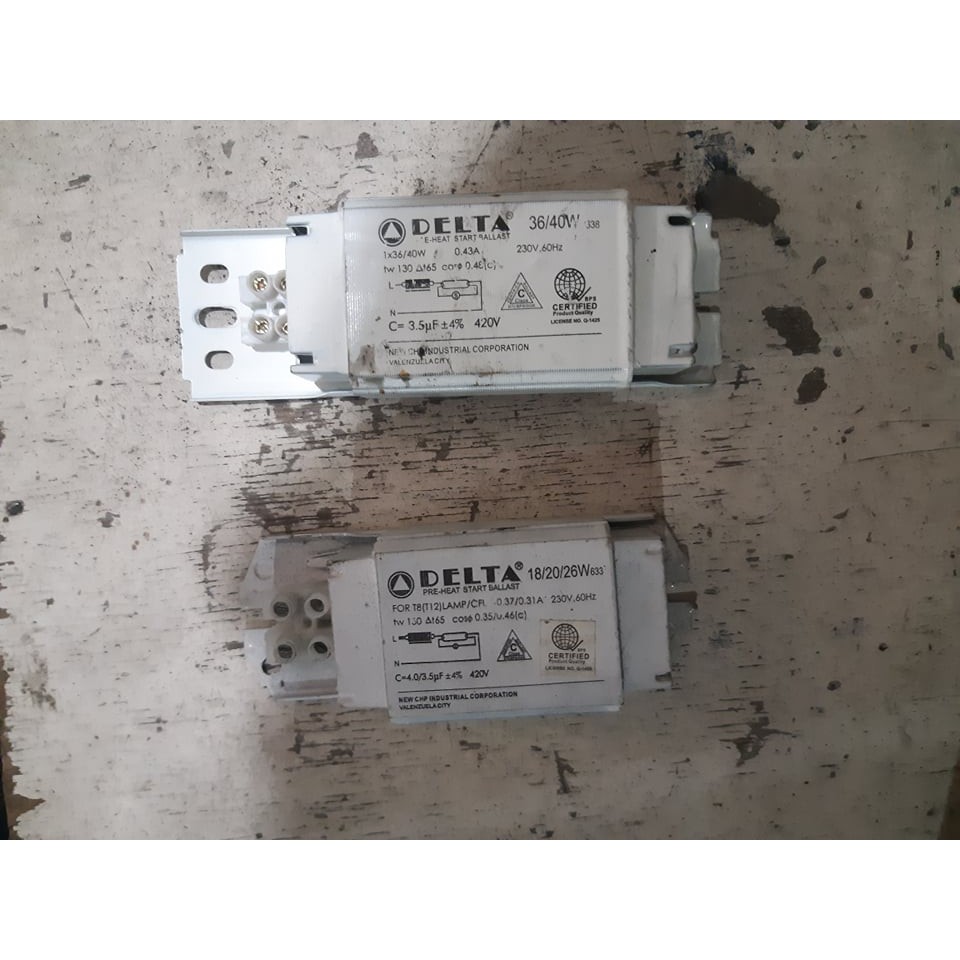 Fluorescent Ballast / Delta Ballast 36/40watts 18/20/26watts Tube Light ...