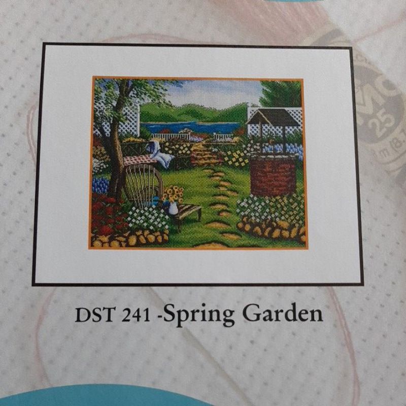 DST 241 SPRING GARDEN CROSS STITCH PATTERN ONLY (MATERIALS NOT INCLUDED ...
