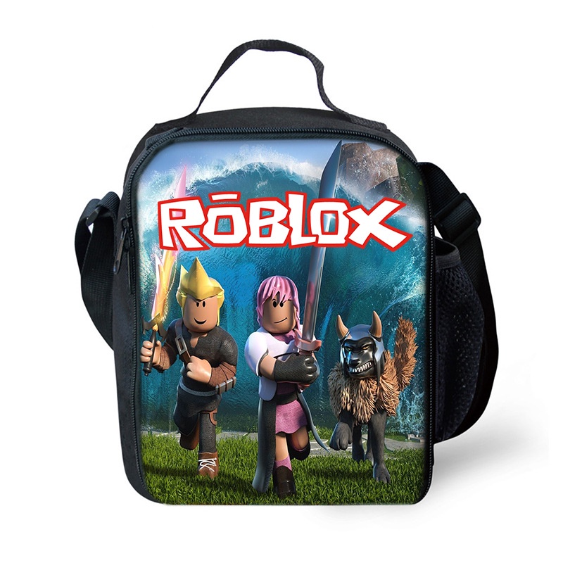 Cartoon ROBLOX Thermal Lunch Box For Kids School Lunch Box Student ...