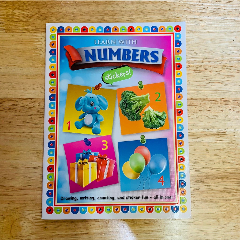 Learn with NUMBERS Sticker Booklet - Activity Sticker Book | Shopee ...
