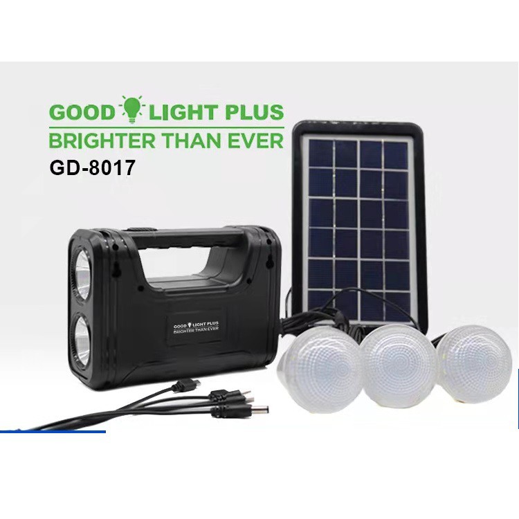 GDPLUS GD-8017 Plus Solar Lighting System Kit | Shopee Philippines