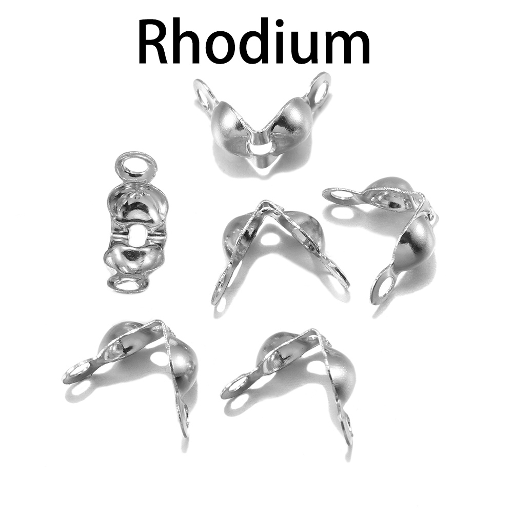 St.Kunkka 4x7mm 100 Pcs. Connector Clasp Fitting Ball Chain Calotte End ...
