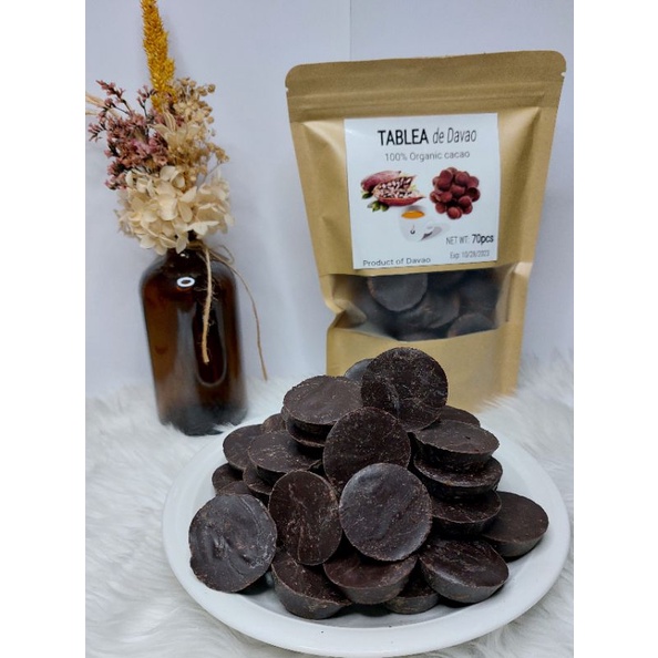 PURE TABLEA from Davao (100% Pure organic Tablea).70PCS/pack | Shopee ...