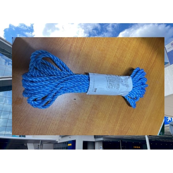 IKEA Authentic FRAKTA Tarpaulin Rope, Blue 10m (Original) | Shopee ...