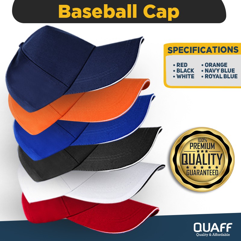 Baseball Cap with Adjustable Metal Strap Buckle Closure and Colored ...