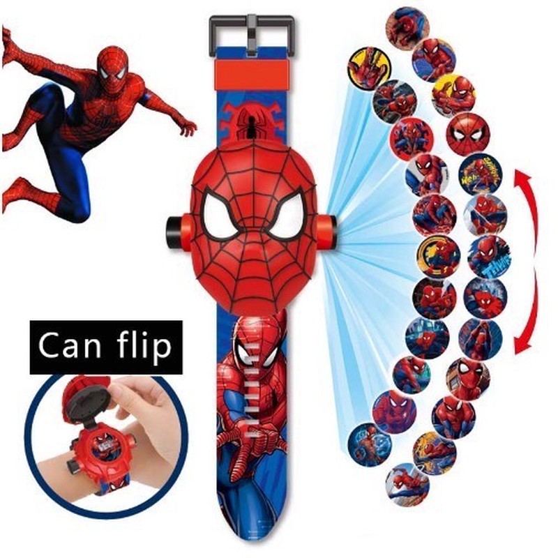 Children Cartoon Projector Watch Projection Avengers Batman Hello Kitty ...