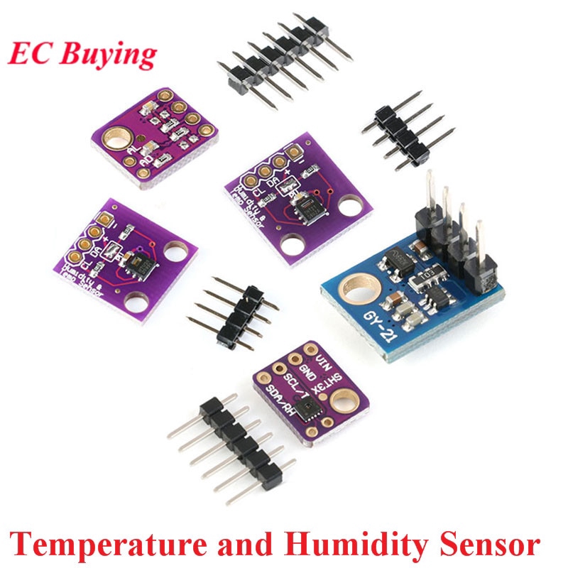 SHT21 SHT30 SHT31 Si7021 SHT35 SHT40 SHT41 Temperature and Humidity Sensor Module IIC I2C ...