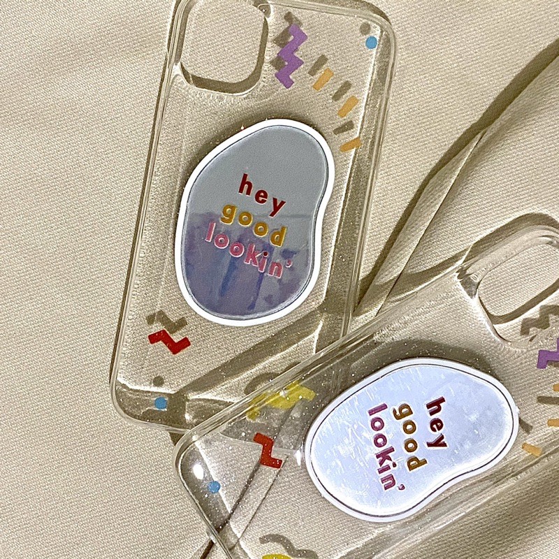 Simple graffiti mirror Dripping Glue Phone Case For IPhone 11 11 Pro X ...