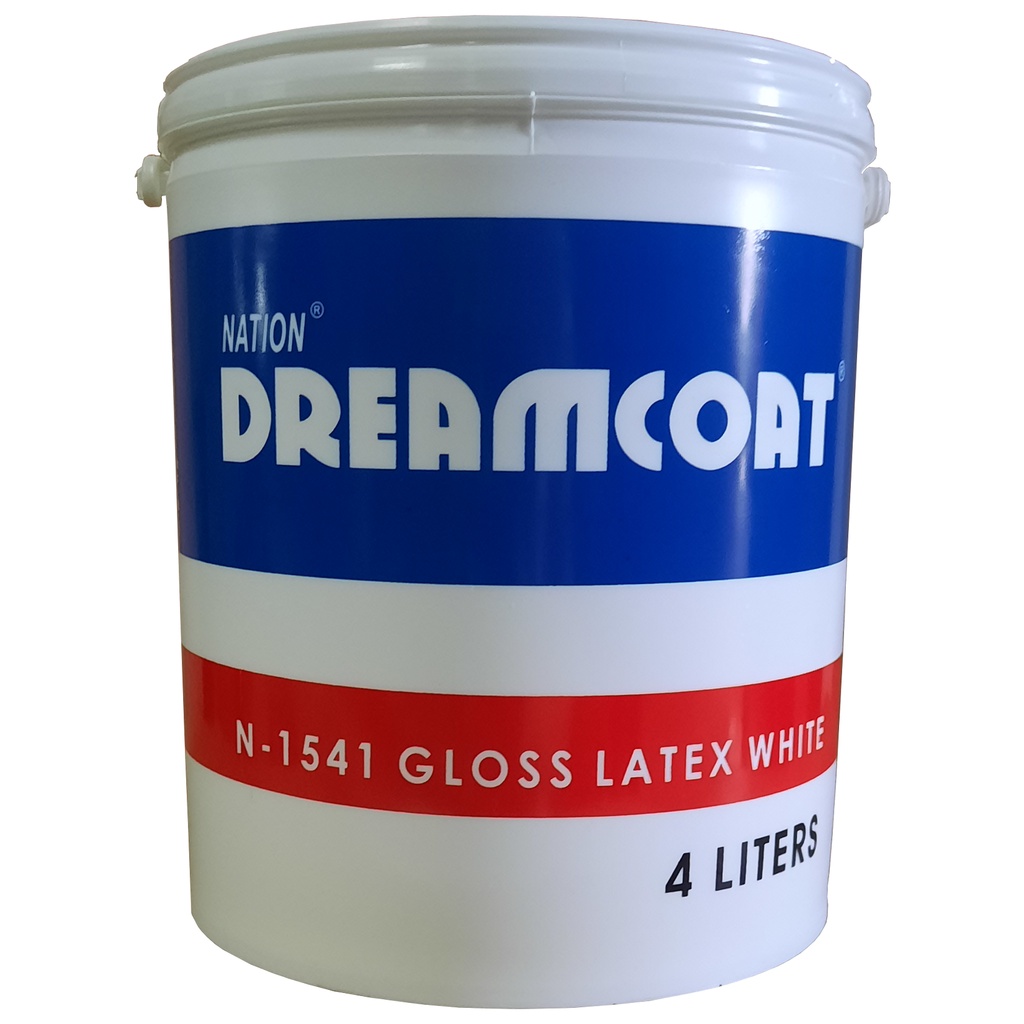Nation Dreamcoat Flat or Gloss Latex White 4L Liters Gallon N-1540 or N ...