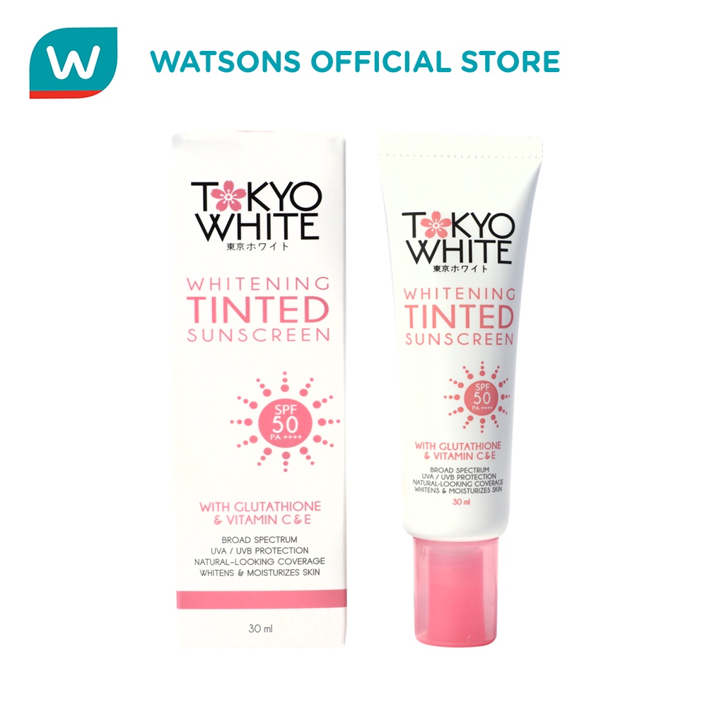 TOKYO WHTE Whitening Tinted Sunscreen SPF 50 PA++++ 30ml | Shopee ...