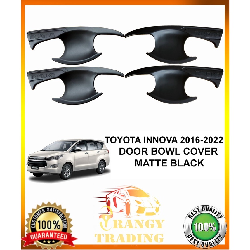 Toyota Innova 2016 to 2024 Door bowl cover matte black 2017 2018 2019 ...