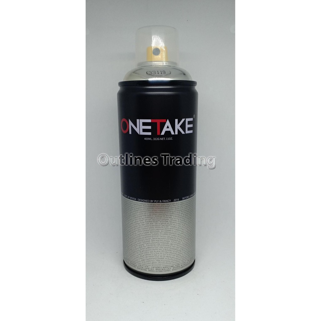 One Take Spray Paint Metallic (Silver Chrome 1000-2) | Shopee Philippines
