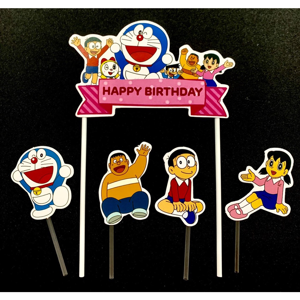 Doraemon Birthday Cake Topper | Shopee Philippines