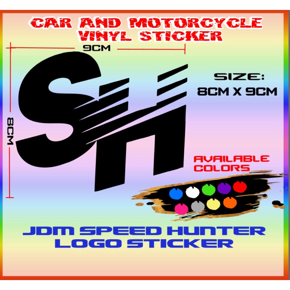 SH Speed Hunter logo sticker decals | Shopee Philippines