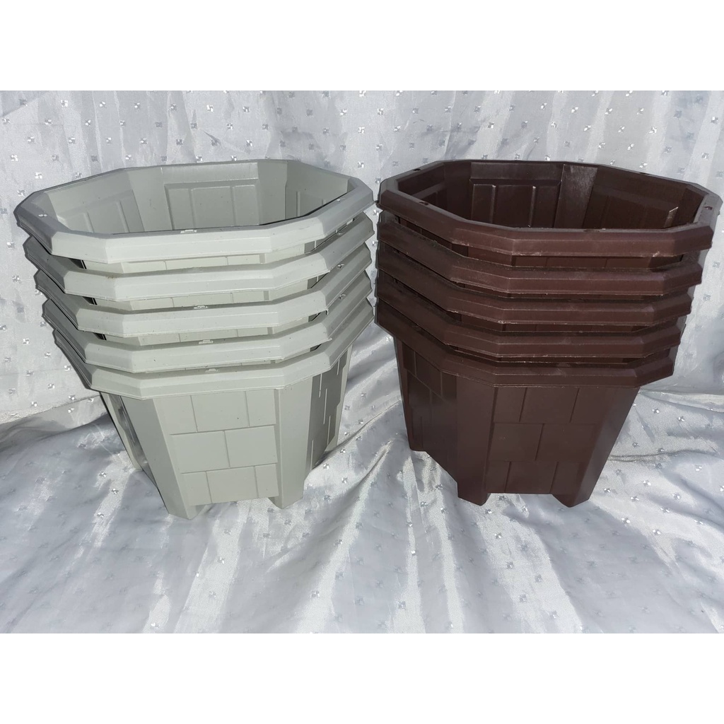 5PCS hexagon brick pots for plants 21x12 cm - 30 pesos each only - paso ...