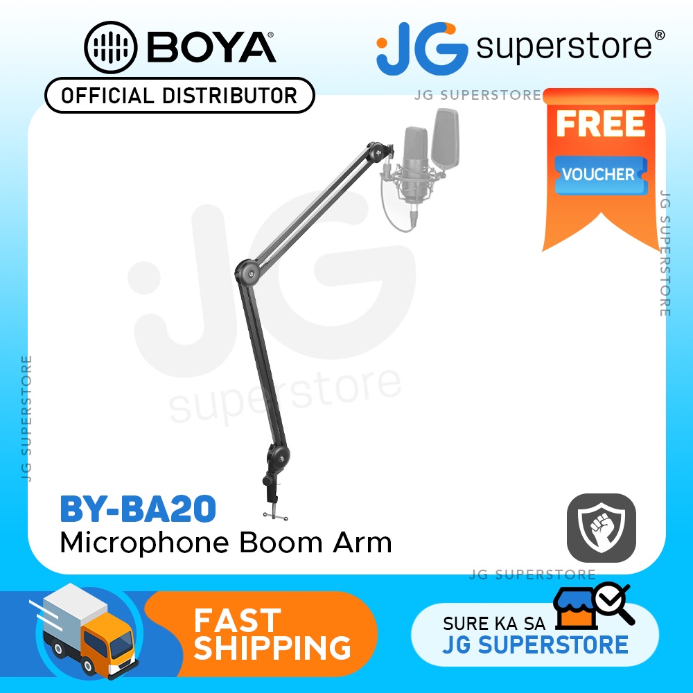 Boya BY-BA20 Aluminum Alloy Desk Holder Mic Stand Bracket | Shopee ...