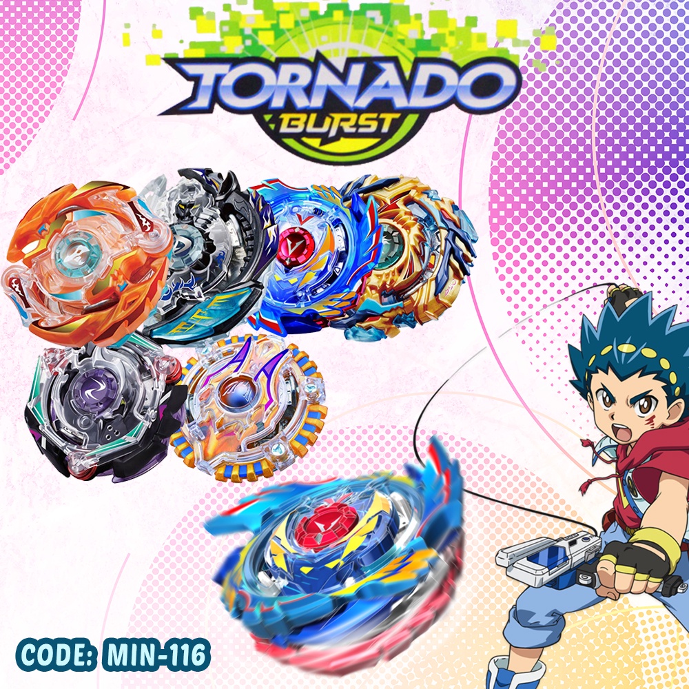 Kids Toys GANGSING BEYBLADE 4-character BEYBLADE GASING TORNADO BURST ...