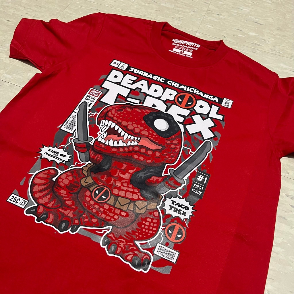 DEADPOOL T-REX - MARVEL FUNKO POP SHIRT | 4SHAPRINTS | Shopee Philippines