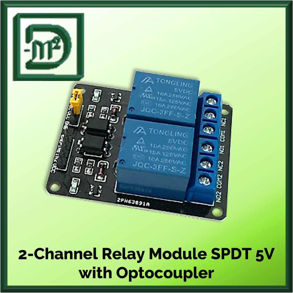2-Channel Relay Module SPDT 5V with Optocoupler | Shopee Philippines