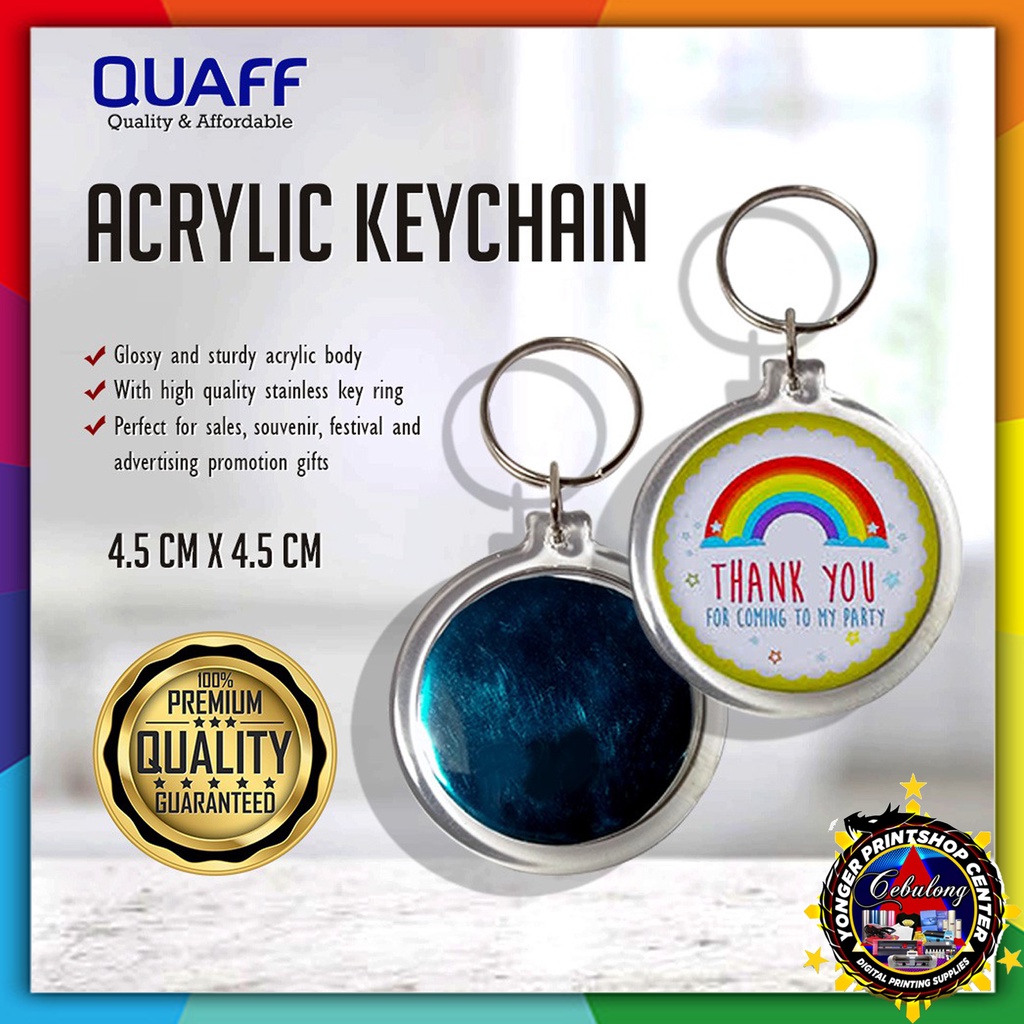 ACRYLIC KEYCHAINS PHOTO INSERT 100PCS /PACK | Shopee Philippines