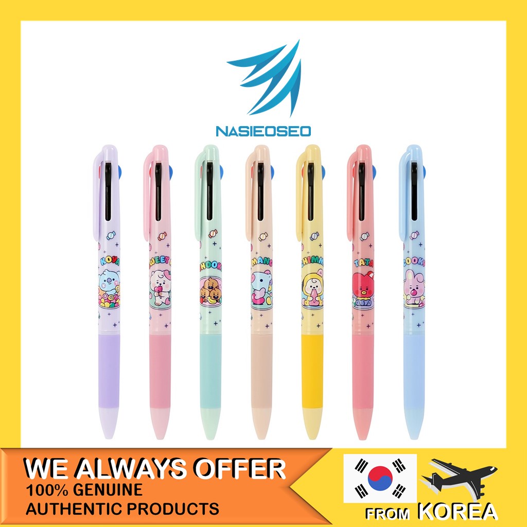 BTS BT21 BABY 3 Color Ball Pen BallPoint Jelly Candy | Shopee Philippines