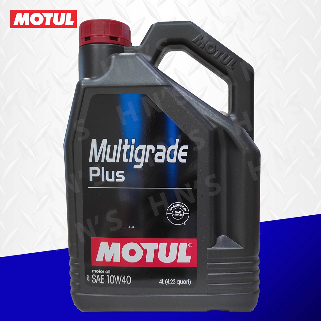 Motul Multigrade Plus 10W-40 Engine Oil 4L ( for gas and diesel engines ...