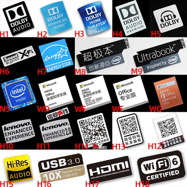 Original Label Sticker 】 Dolby Surround Speaker WIFI6 HDMI Laptop ...
