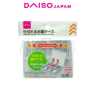 Daiso Pill Case Organizer with Adjustable Partitions | Shopee Philippines
