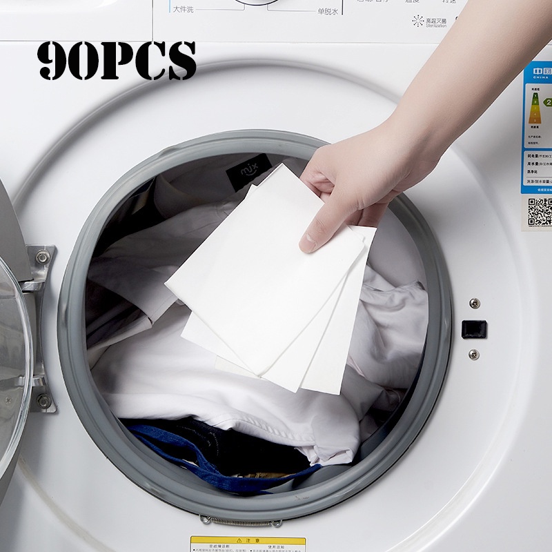 30/60/90pcs Laundry Tablets Concentrated Washing Powder Underwear Detergent Sheet Laundry Bubble ...
