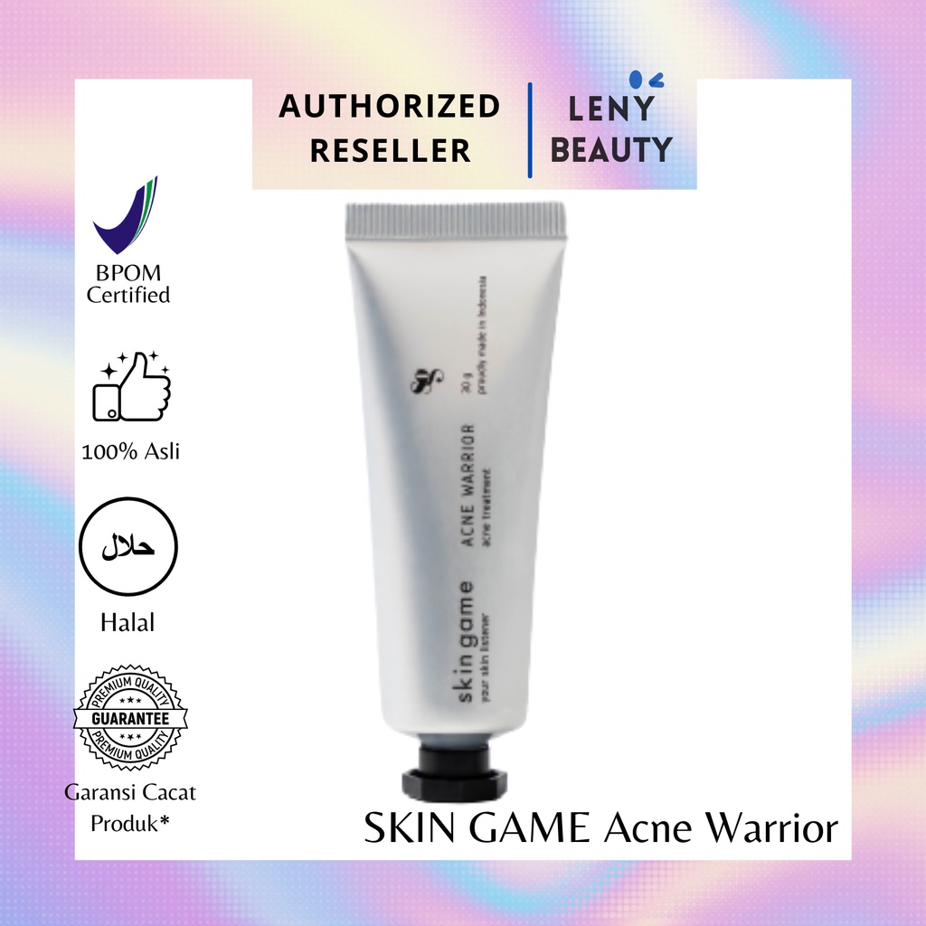 Skin Game Acne Warrior / Acne Bottle Cream / Acne Spot Treatment BPOM ...