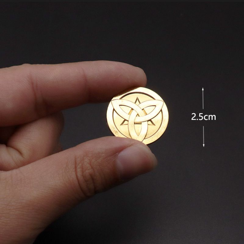 Genshin Impact Gold Mora Coin Morax Cosplay Prop Accessories animation ...