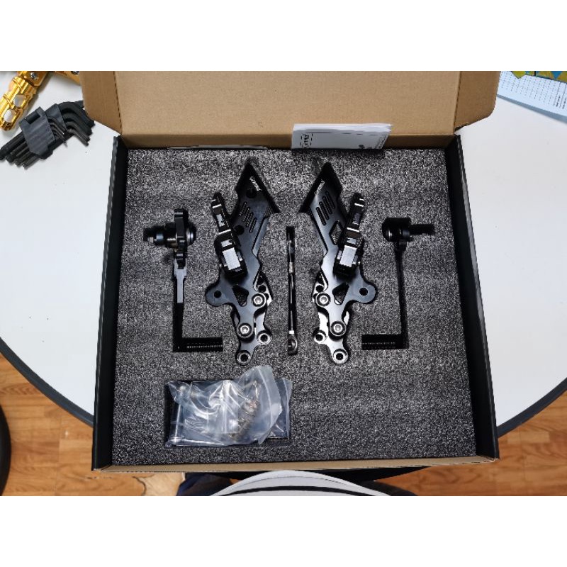 Genma Footrest Single Shifter RearSet Raider R150 Fi R150 Carb Full ...