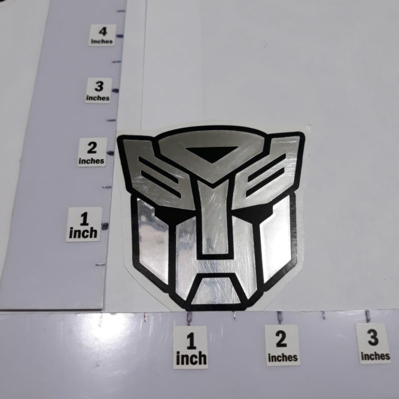 AUTOBOT STICKER/DECAL IN GOLD, SILVER & HOLOGRAM | Shopee Philippines