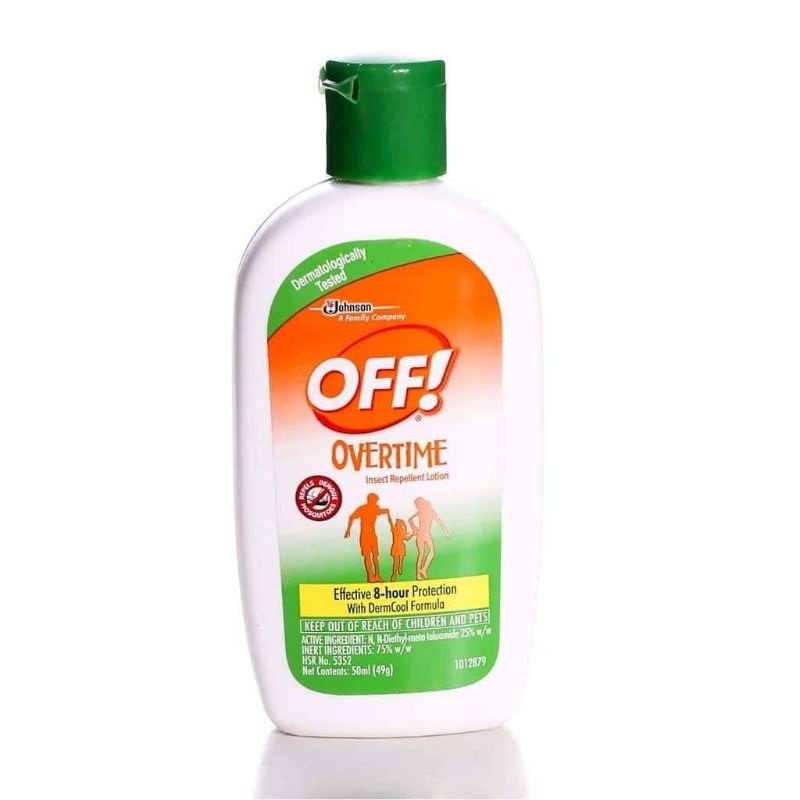 OFF Mosquito Repellent Lotion Overtime (New Packaging) 100 mL | Shopee ...