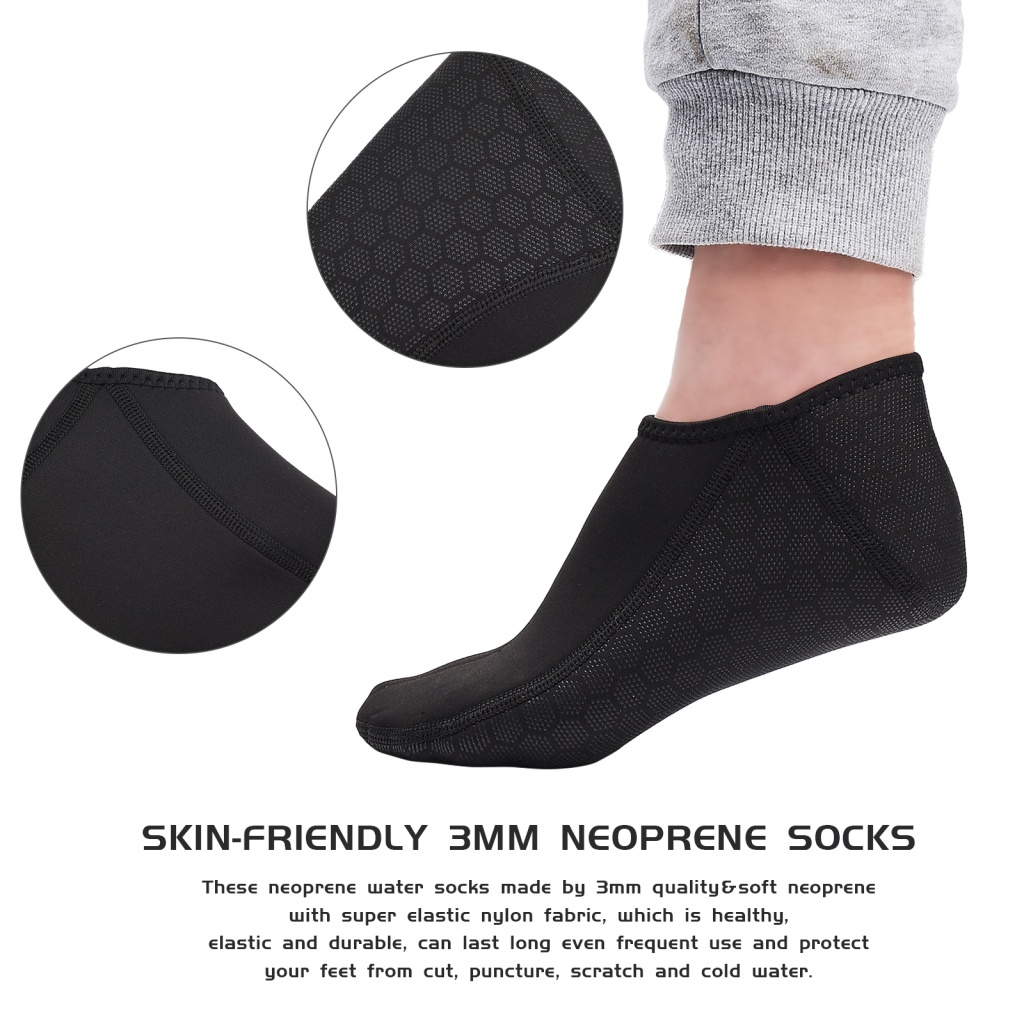 Swim Fins Neoprene Socks Kids Dive Booties Summer Cotton Super Elastic ...