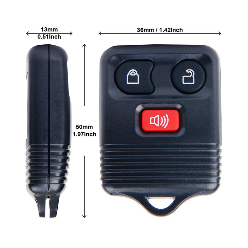 2 Keyless Entry Remote Control Car Key Fob for Ford F150 Expedition ...