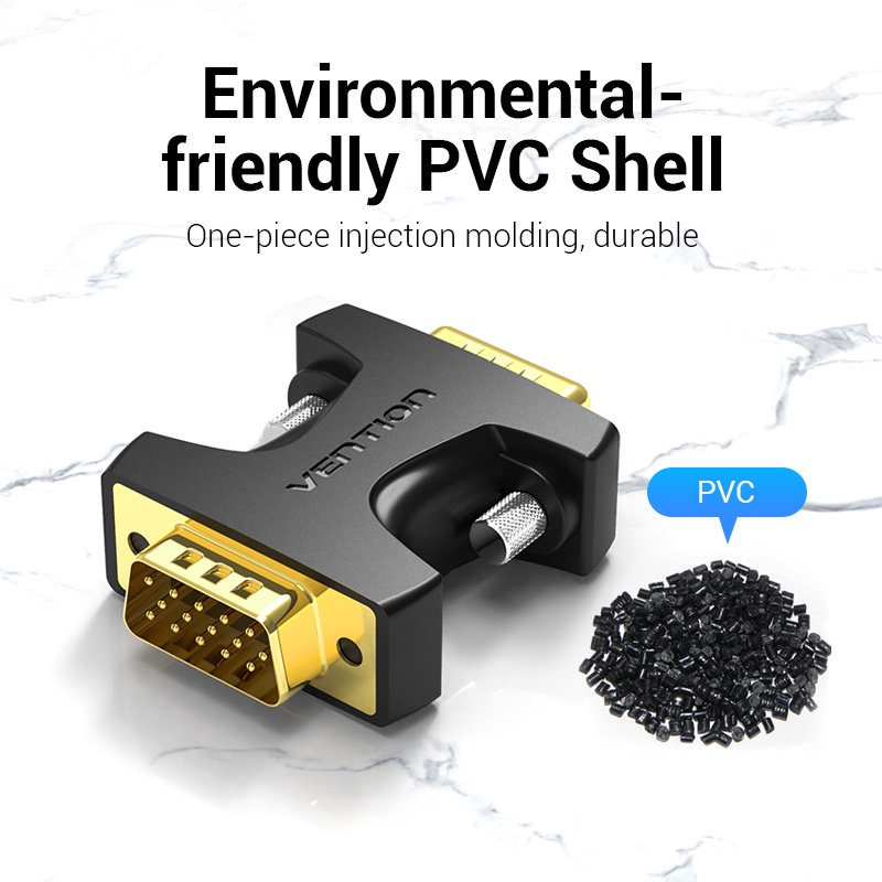 Vention VGA Adapter 1080P 60HZ Cable Extender Connector for HDTV ...