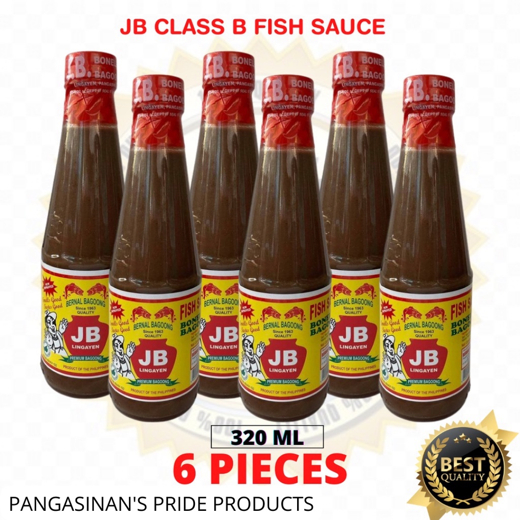 PANGASINAN'S PRIDE JB Boneless Bagoong Pure ISDA 320ML Class B ( 6 BOTTLES ) | Shopee Philippines