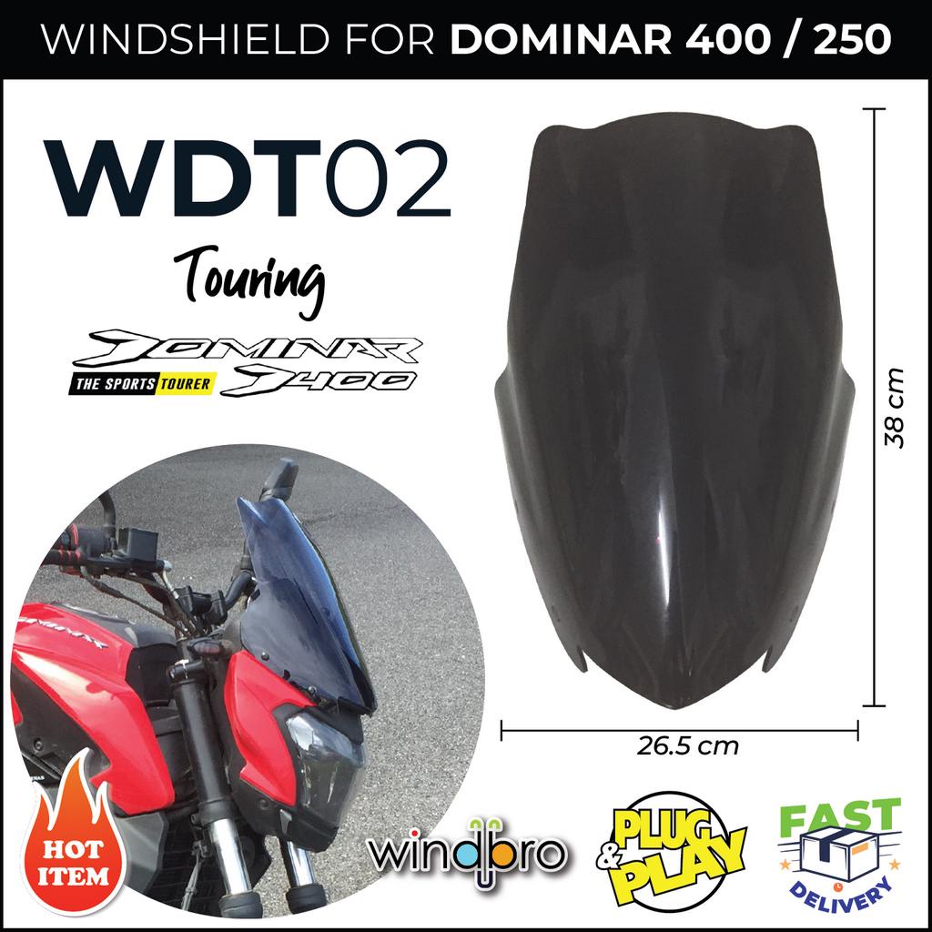 WDT02 - Windshield Visor Dominar 400 / 250 (All Model) | Shopee Philippines