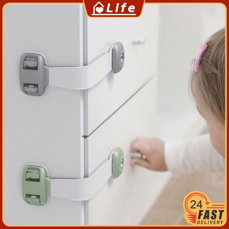 Children's Cabinet Door Anti-Pinch Security Lock Baby Protective ...