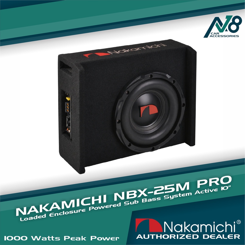 Nakamichi NBX-25M Active Subwoofer Powered Sub Bass System 10" Genuine | Shopee Philippines