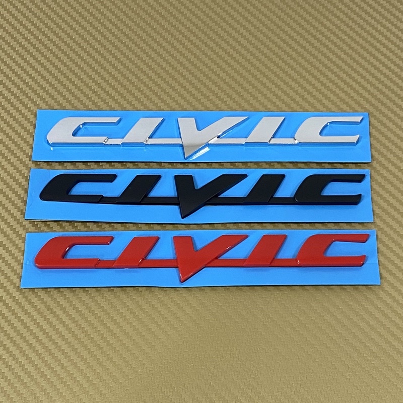 Logo* Civic Model FD Rear Boot Honda Size * 2.5 x 17.5 cm Per Pcs ...