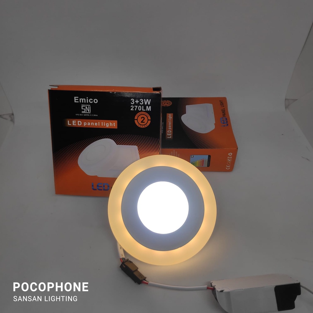 Emico LED DOWNLIGHT 3+3 WATT 2 COLORS | Shopee Philippines