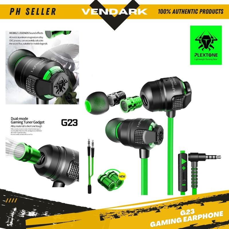 PLEXTONE G23 Gaming Earphones 3.5mm Headphones with mic & volume Gaming ...