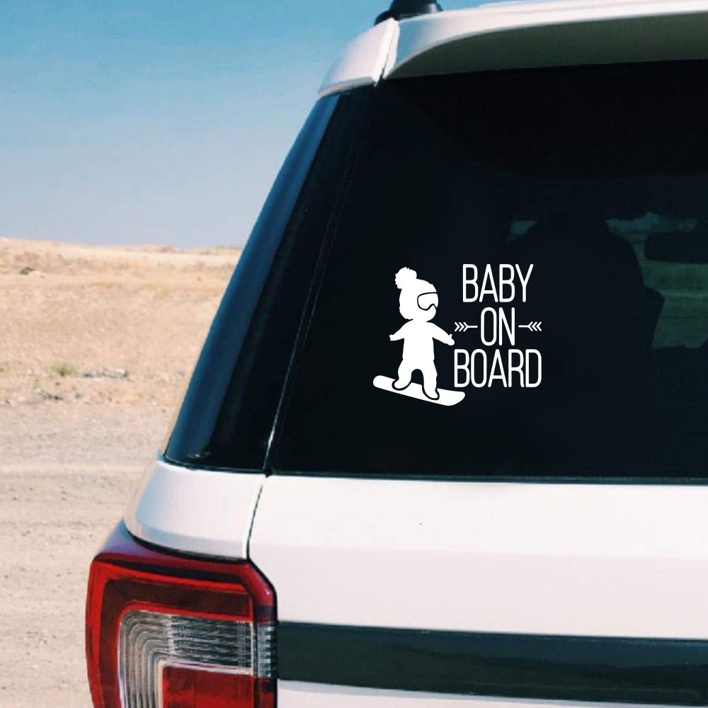 D1-d13 BABY ON BOARD Car Sticker Reflective Sticker Rear Window Sticker ...